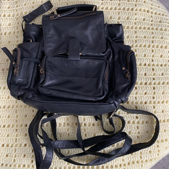 latico | Bags | Pure Black Leather Felix Latico Backpack | Poshmark